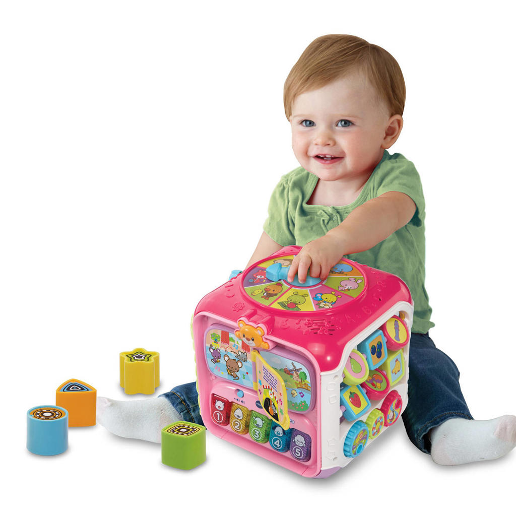 VTech Baby Activiteitenkubus roze | wehkamp