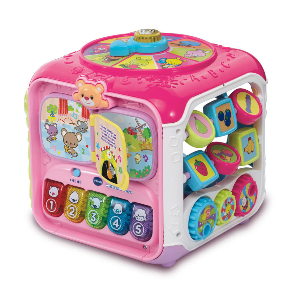 VTech Baby Activiteitenkubus roze | wehkamp