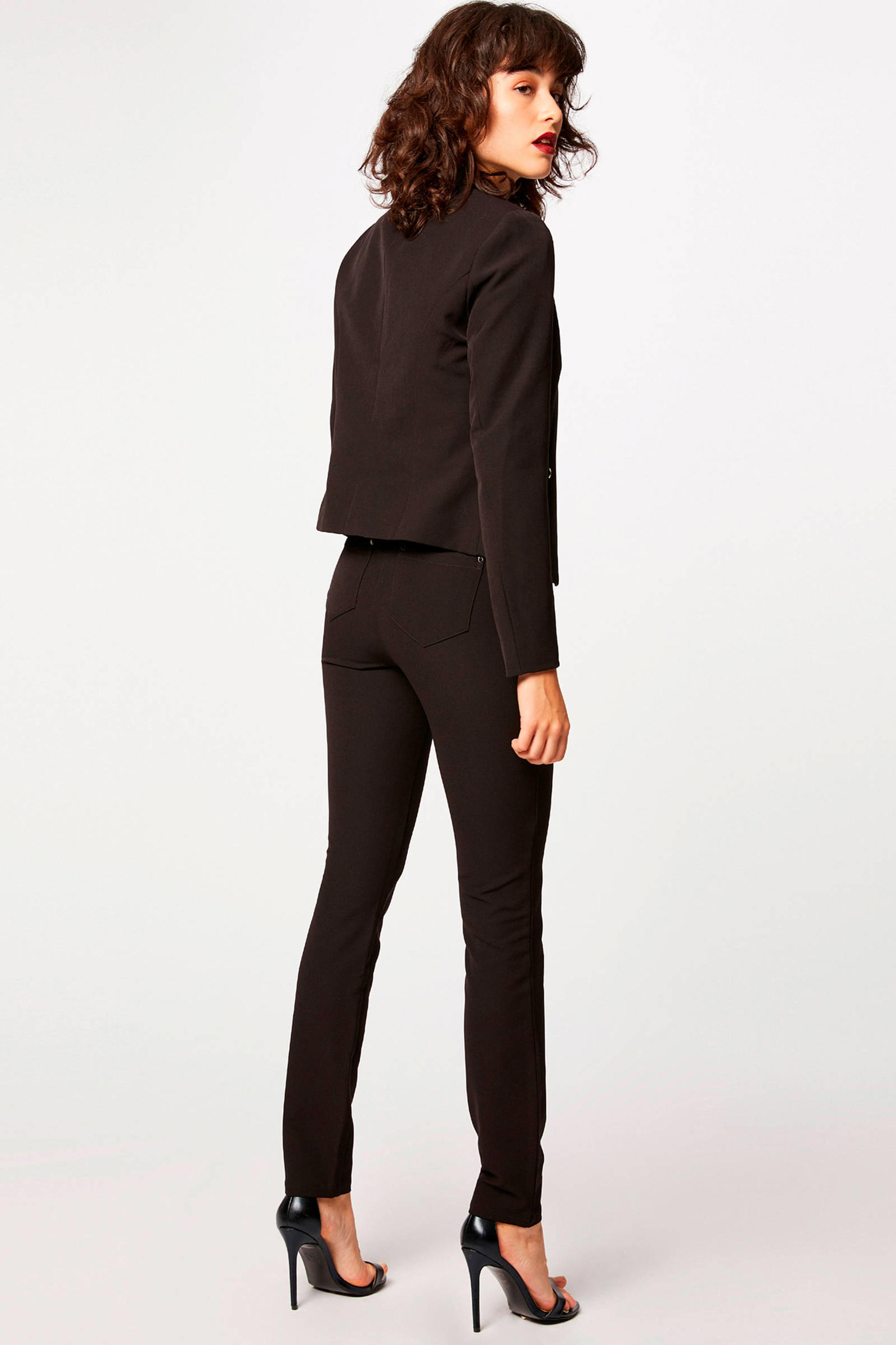 Morgan cropped blazer zwart | wehkamp