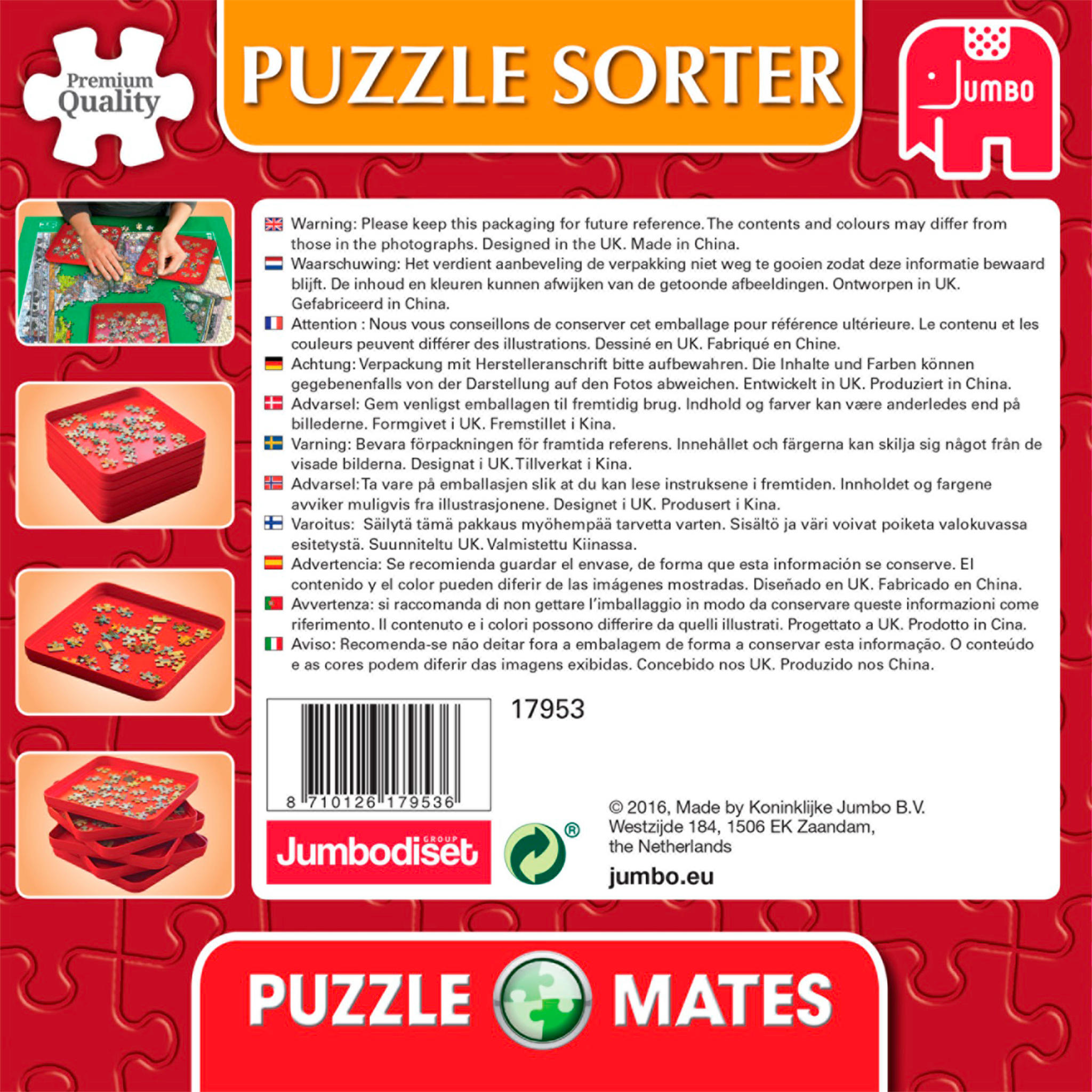 Jumbo Puzzle Mates puzzel sorteerbakjes | wehkamp