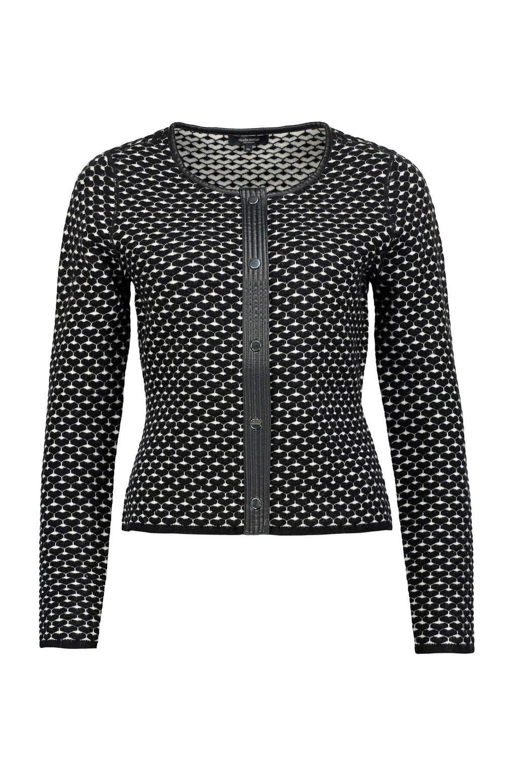 Claudia Sträter top met all over print zwart | wehkamp