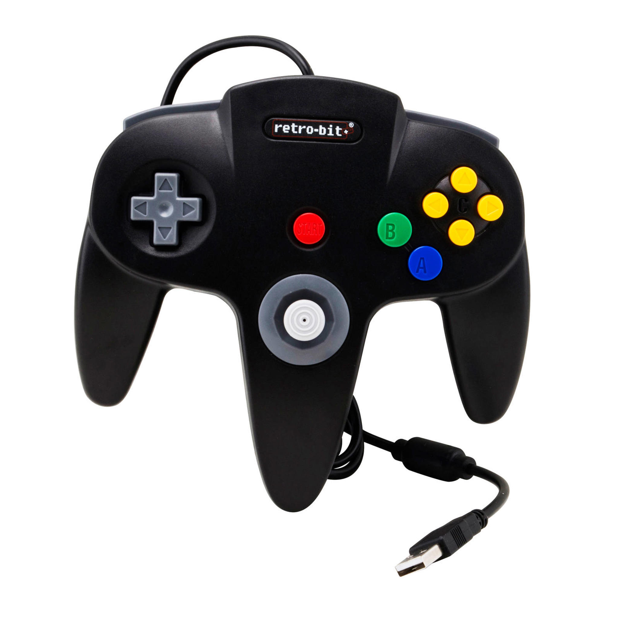 Retro-Bit Nintendo 64 USB controller zwart | wehkamp