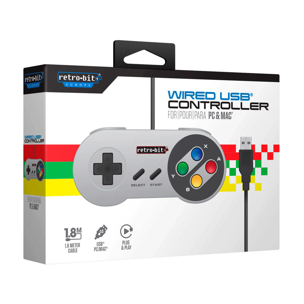 Retro-Bit SNES USB controller | wehkamp