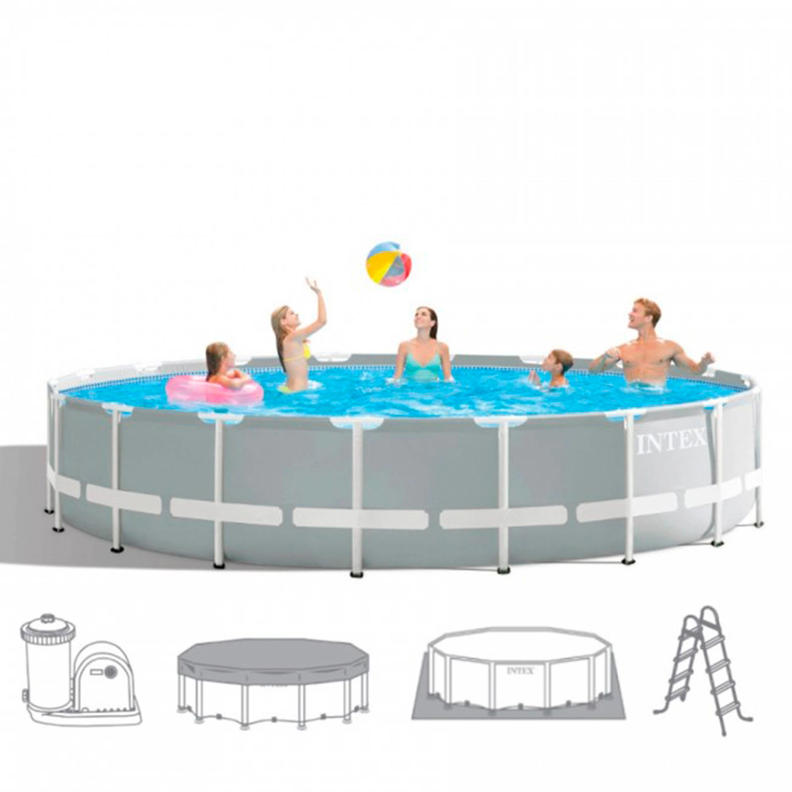 Intex Prism frame zwembad (Ø549x122 cm) met filterpomp | wehkamp