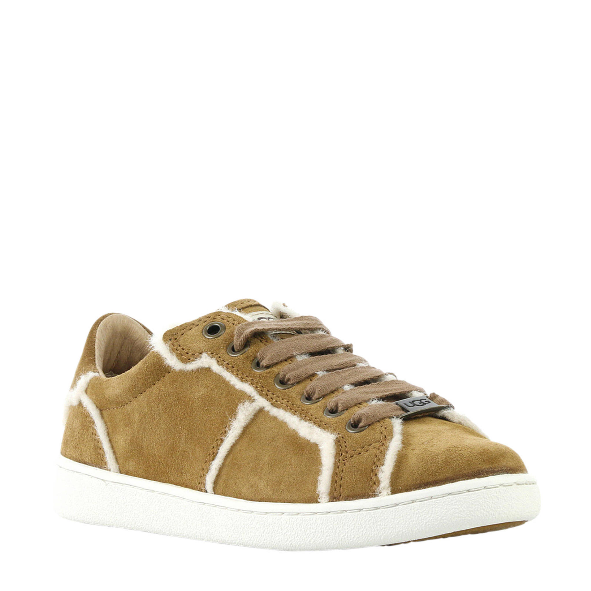 UGG Milo Spill Seam suède sneakers cognac | wehkamp