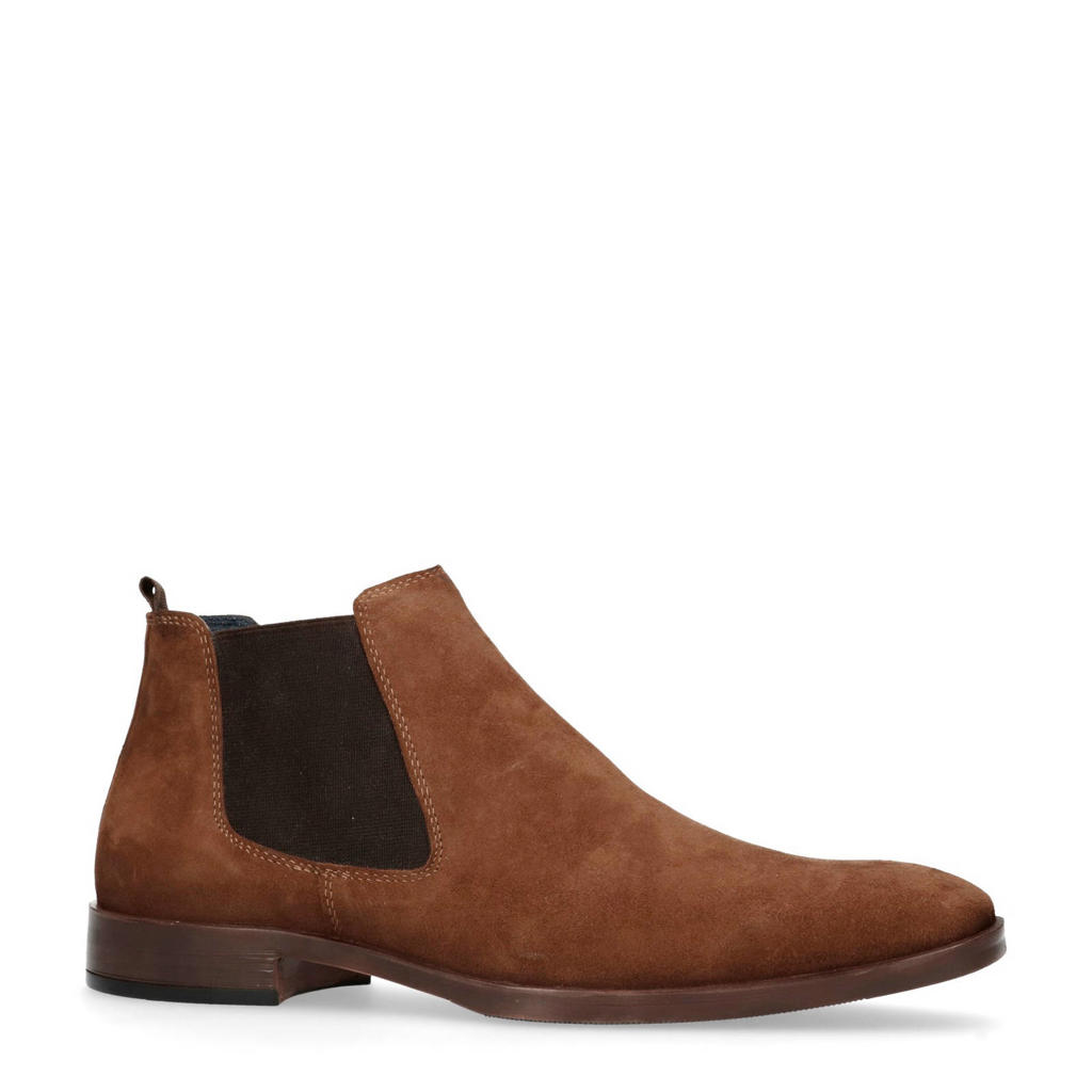 Sacha suède chelsea boots bruin | wehkamp