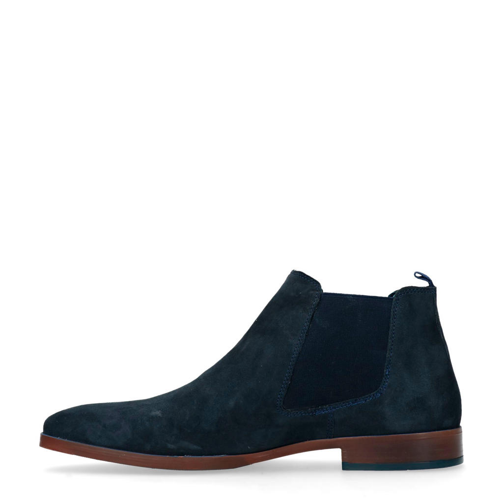 Sacha suède chelsea boots blauw | wehkamp