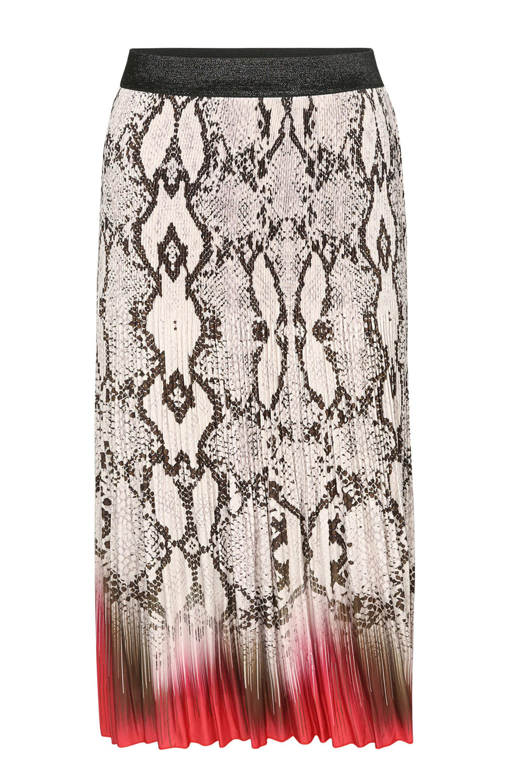 Paprika plissé rok met slangen print | wehkamp