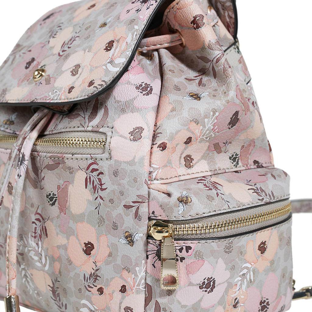 Parfois gebloemde rugzak beige | wehkamp