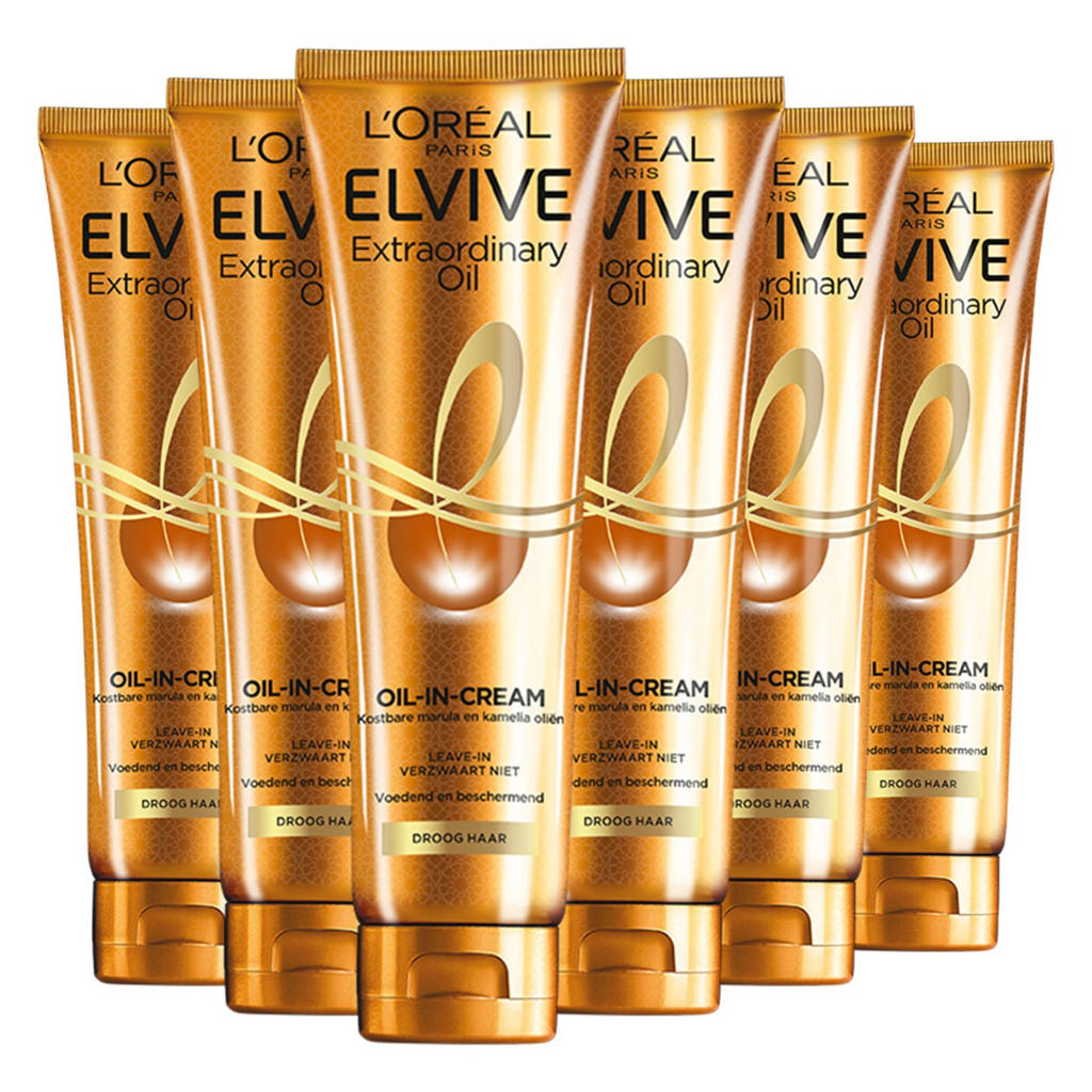 L'Oréal Paris Elvive Extraordinary Oil-in-Cream haarserum - 6 stuks ...