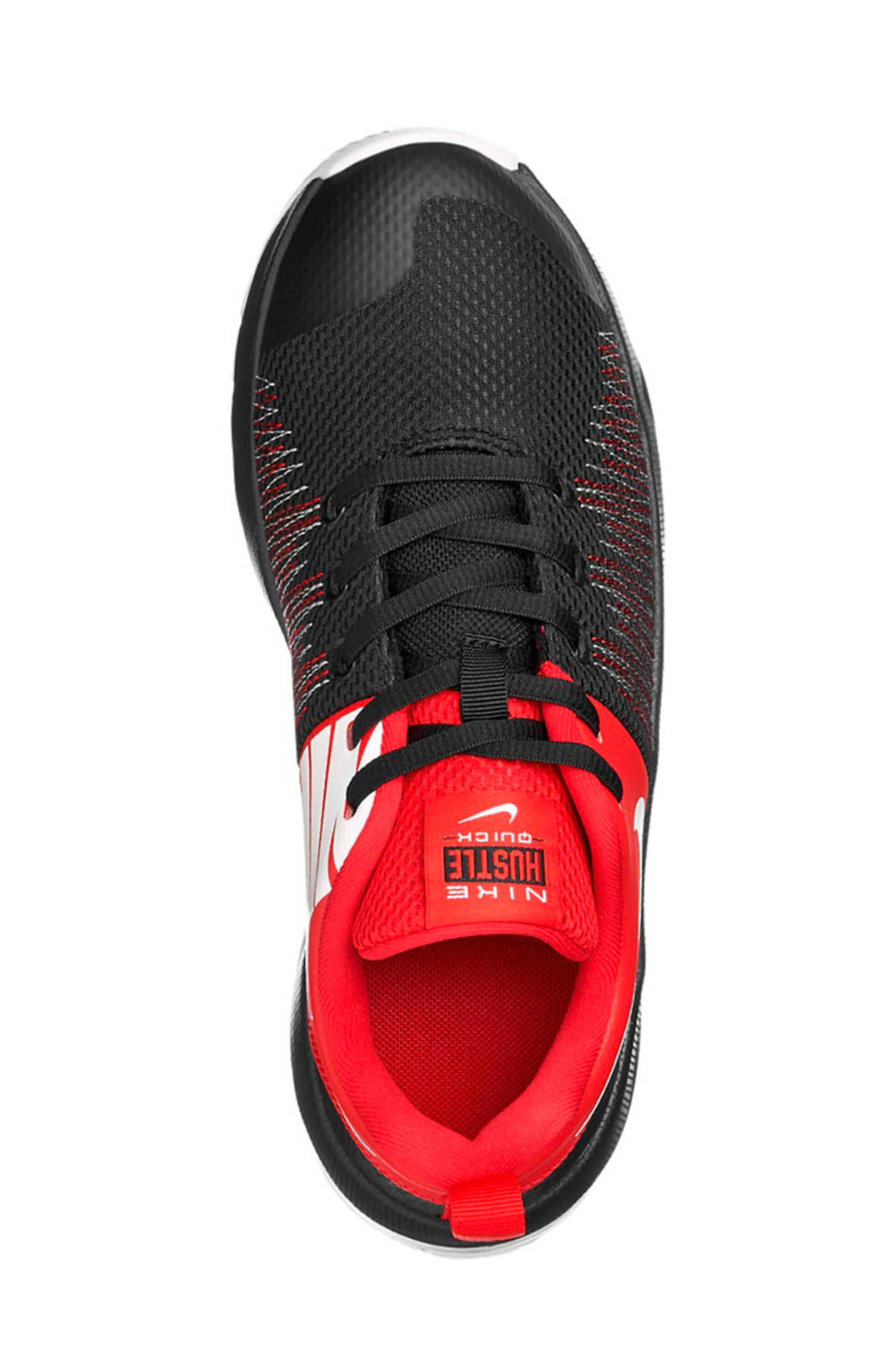 Nike Hustle Quick sneakers zwart/rood | wehkamp