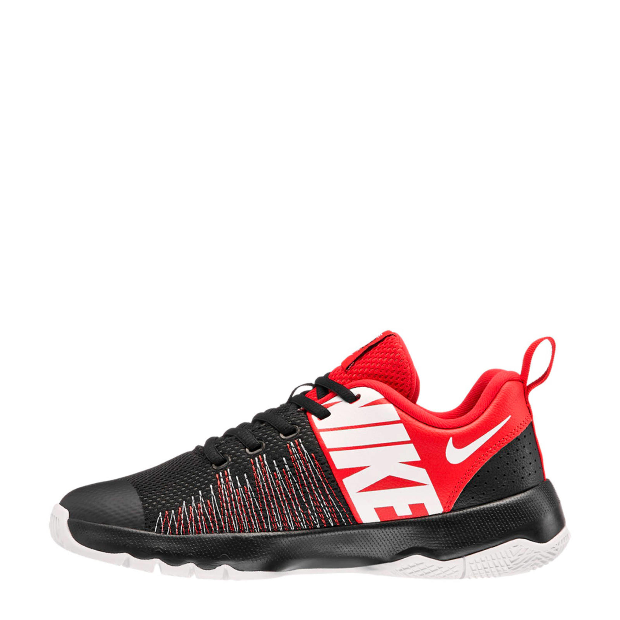 Nike Hustle Quick sneakers zwart/rood | wehkamp