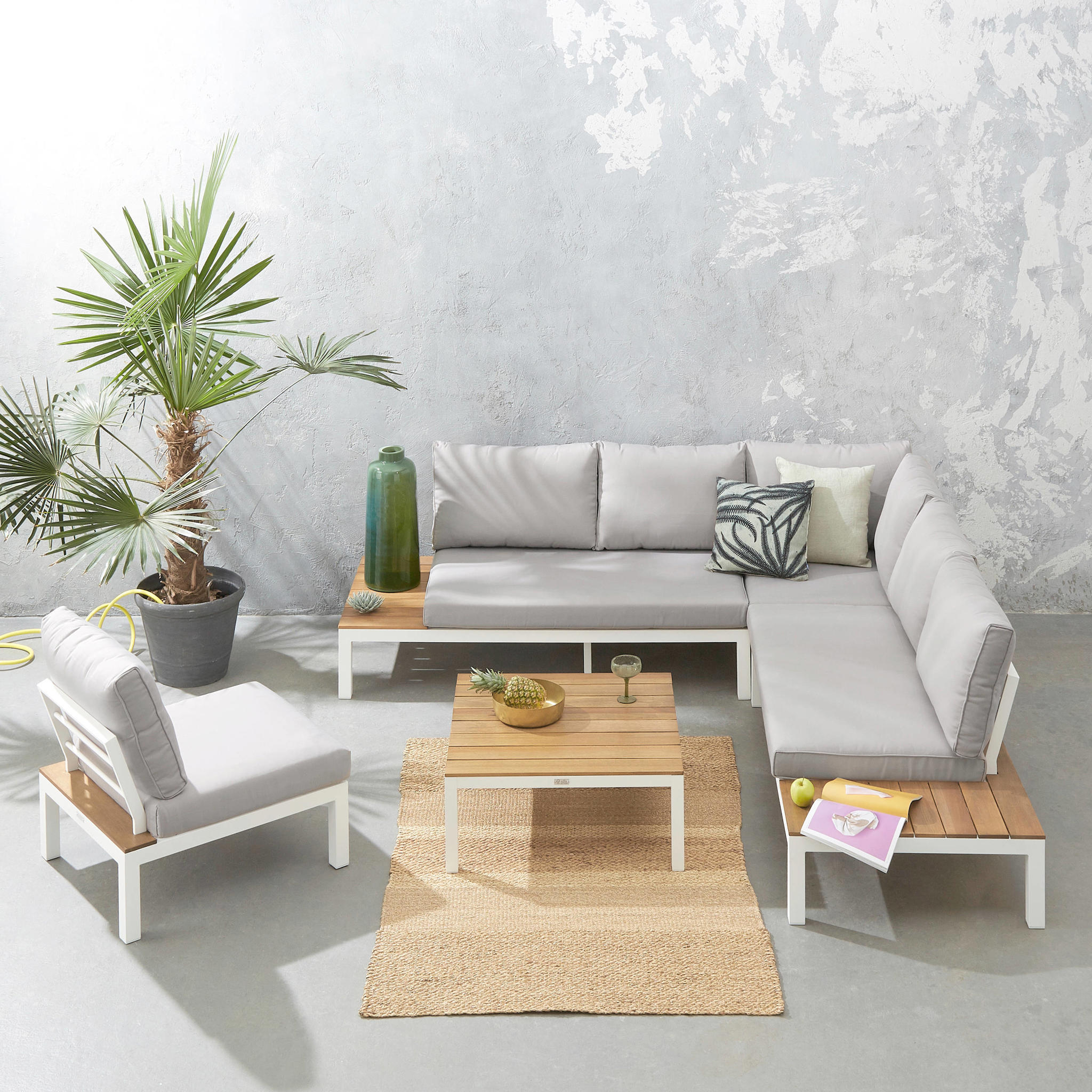 Exotan loungeset La Vida met loungestoel (hout) | wehkamp