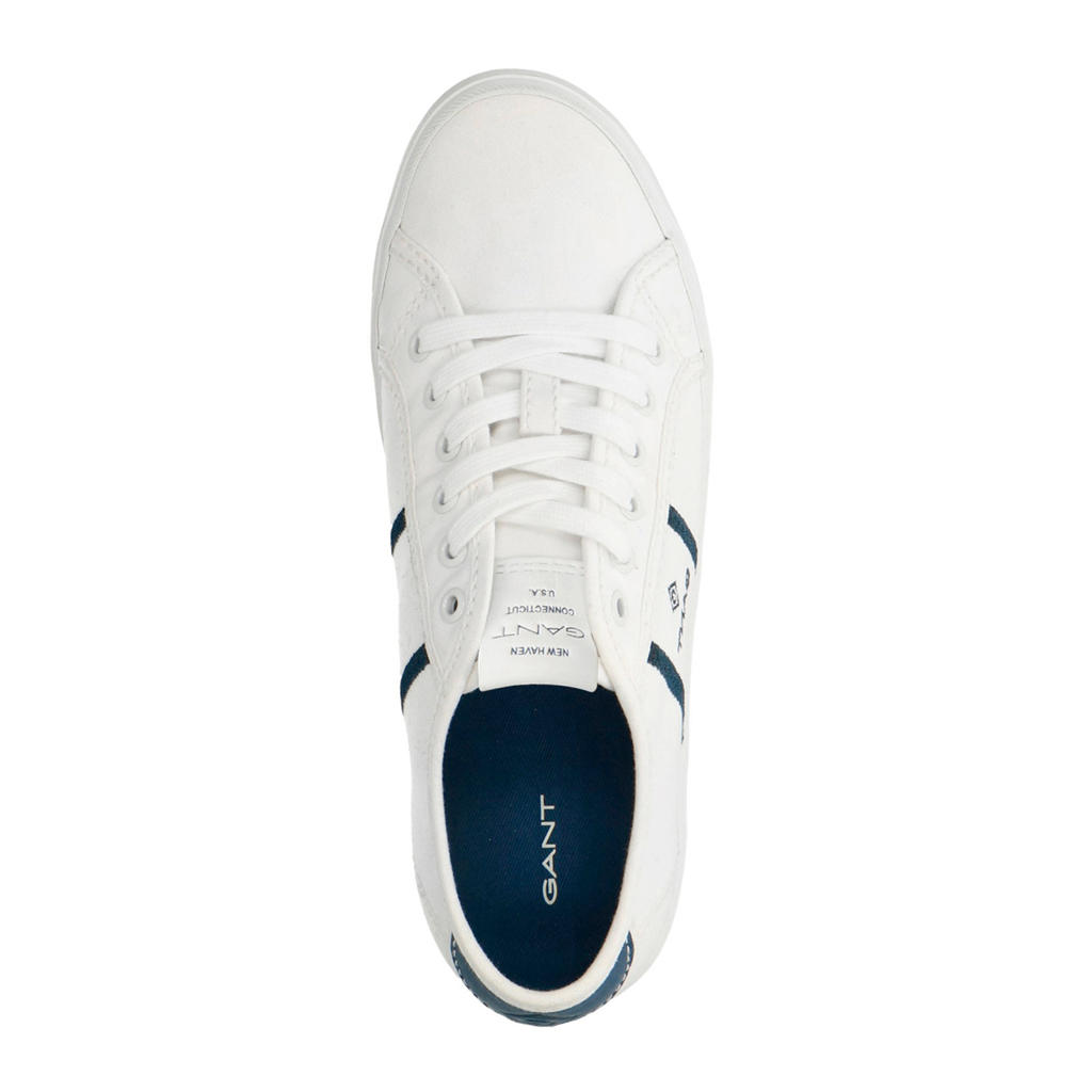 GANT sneakers wit/donkerblauw | wehkamp