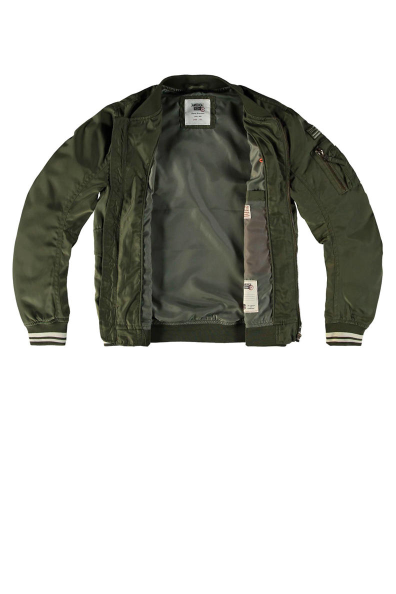 America Today bomberjack met patches kaki | wehkamp