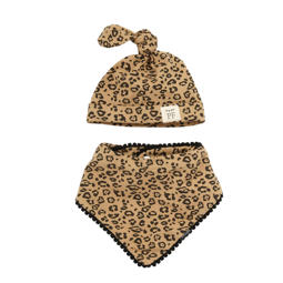 Petit Filippe geschenkset muts + bandana stip roze | wehkamp