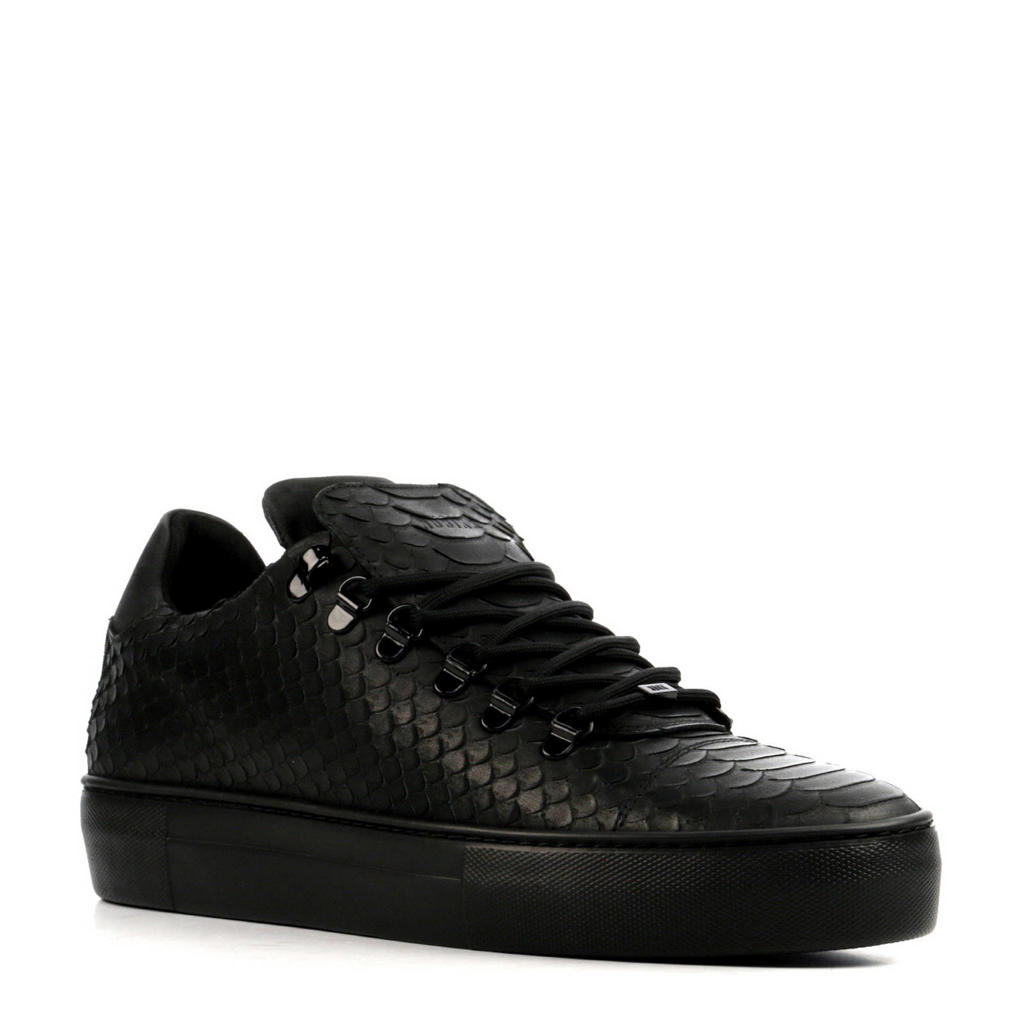 Nubikk Jagger Python leren sneakers zwart | wehkamp