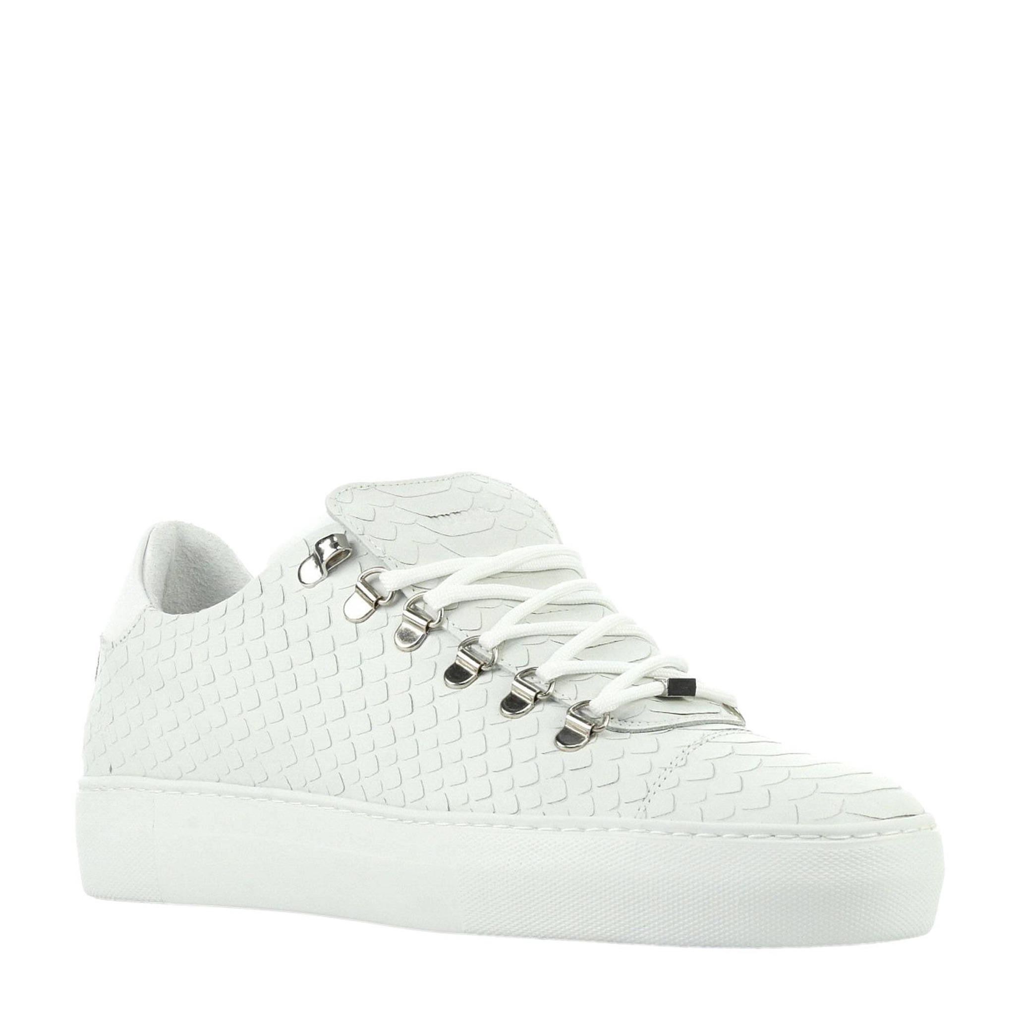 Nubikk Jagger Python leren sneakers wit | wehkamp