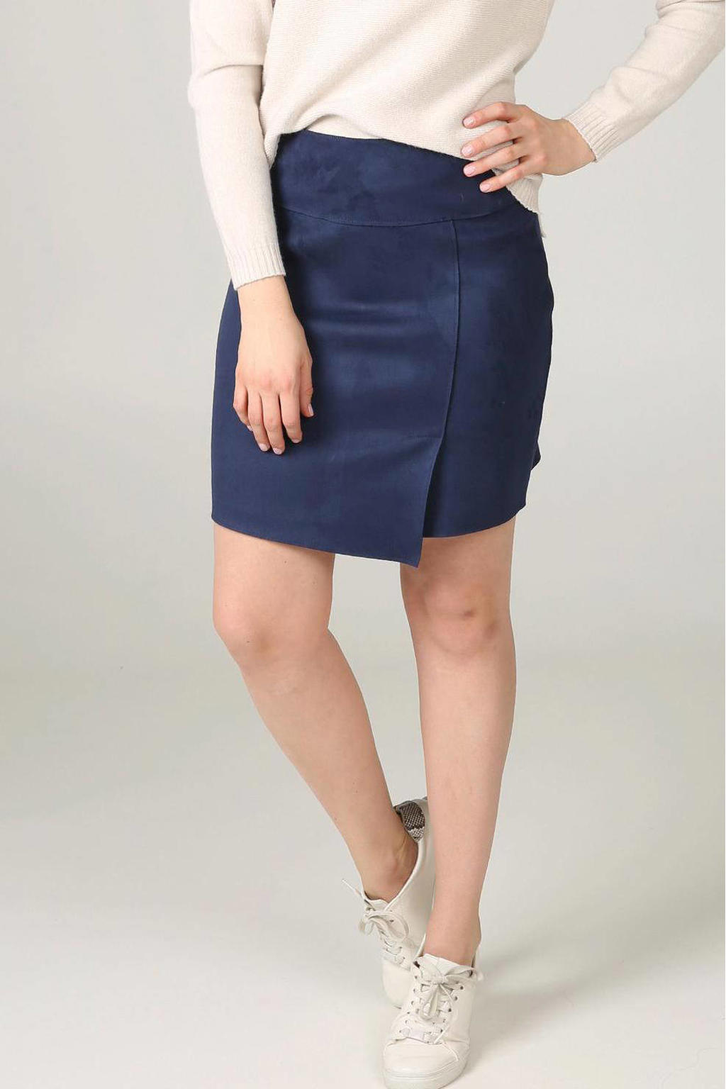 Cassis imitatie suede rok | wehkamp
