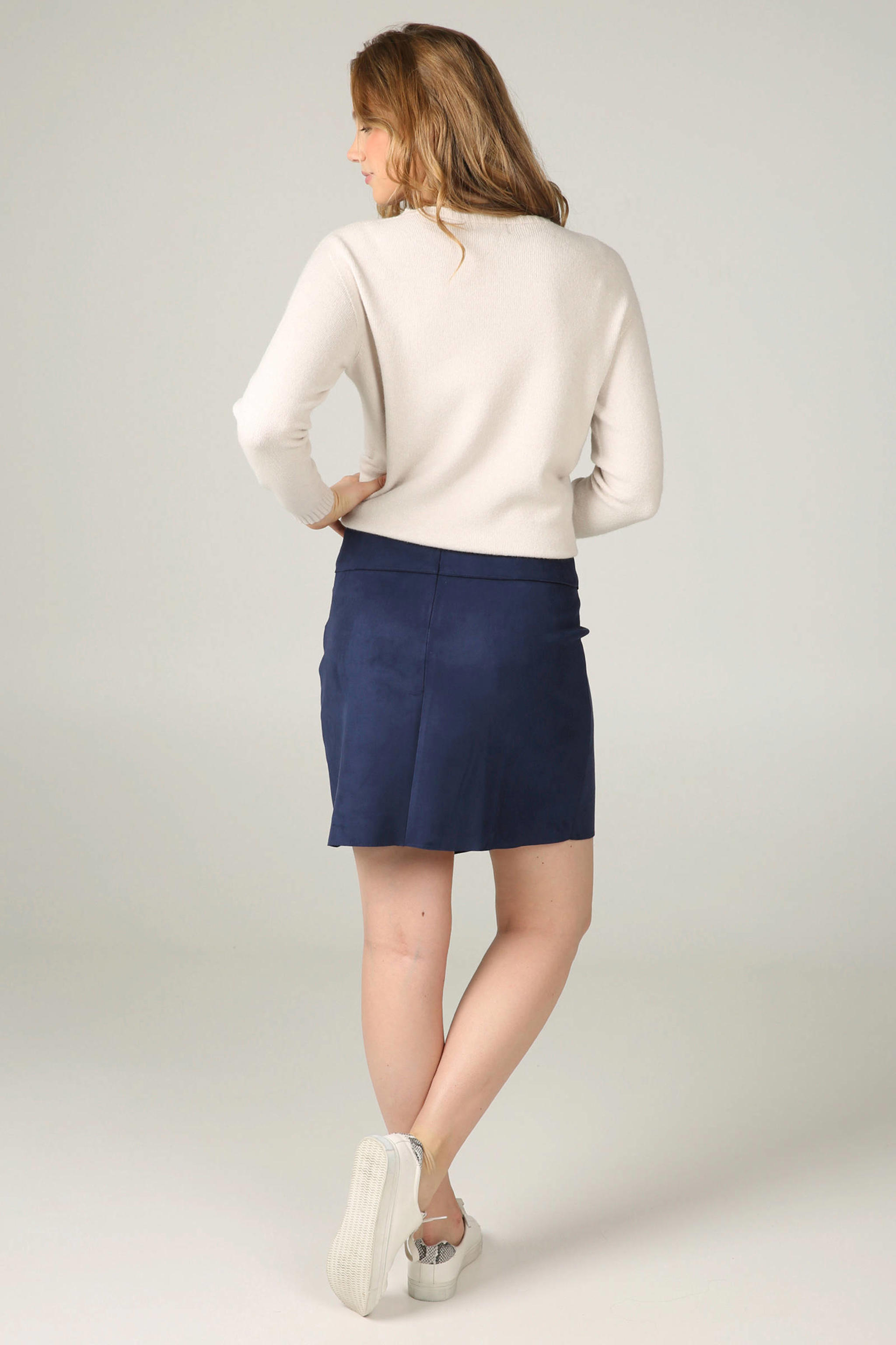 Cassis imitatie suede rok | wehkamp