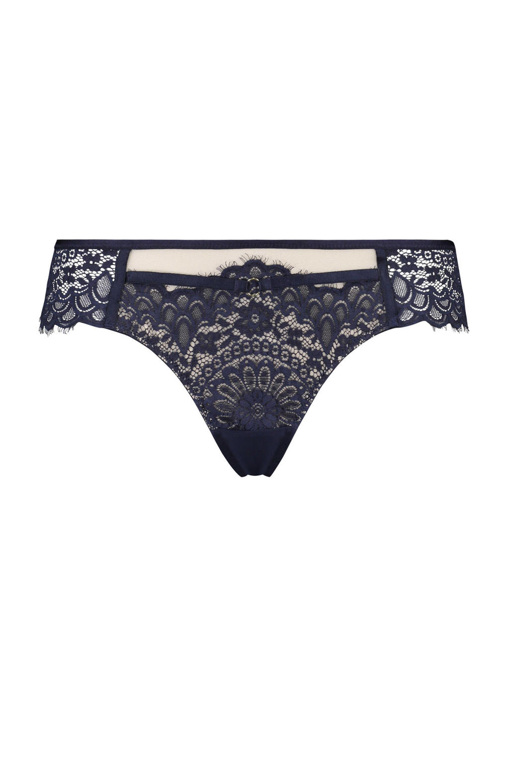 Hunkemöller string Asiana donkerblauw | wehkamp