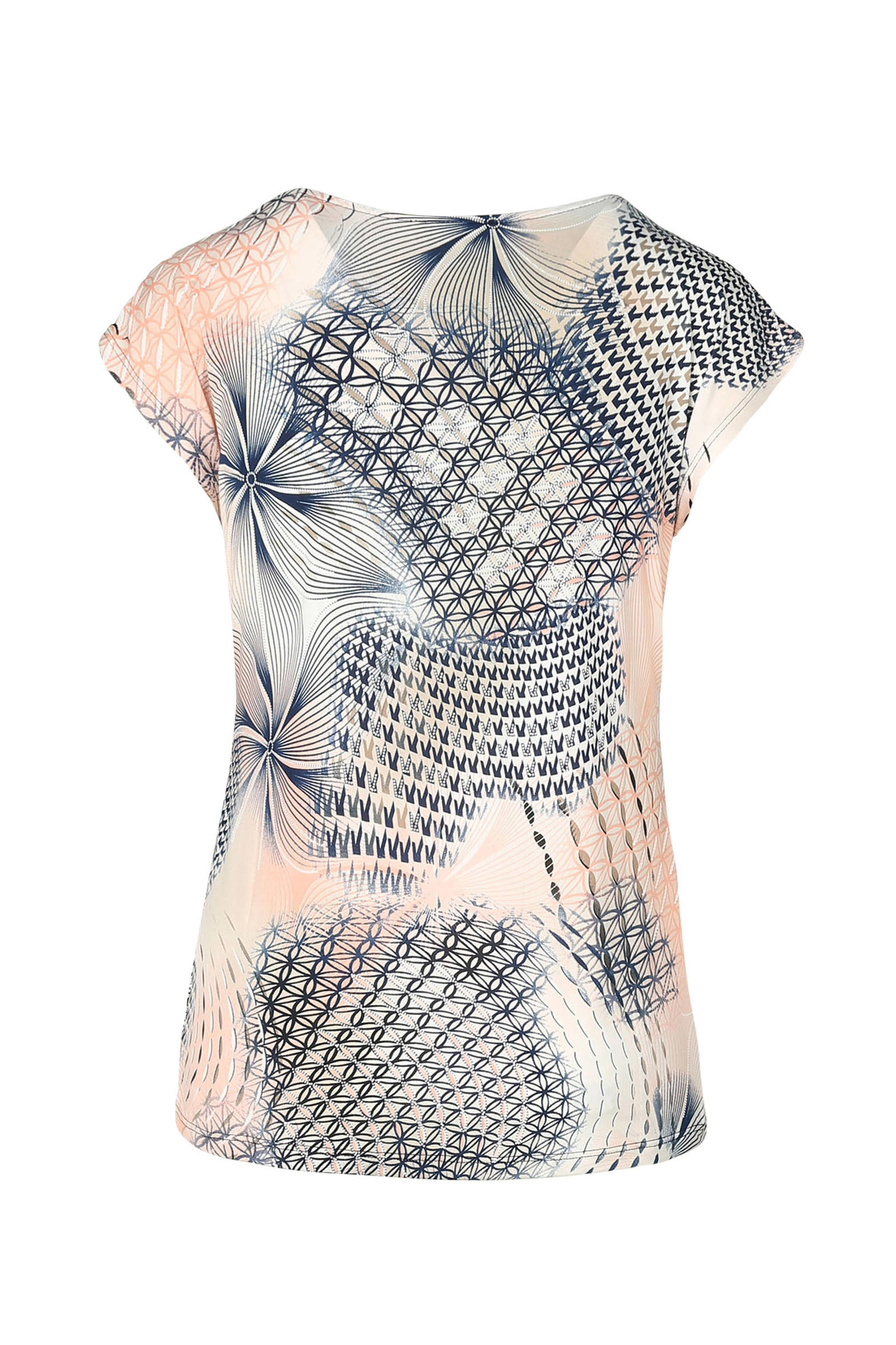 Cassis T-shirt met all over print roze | wehkamp