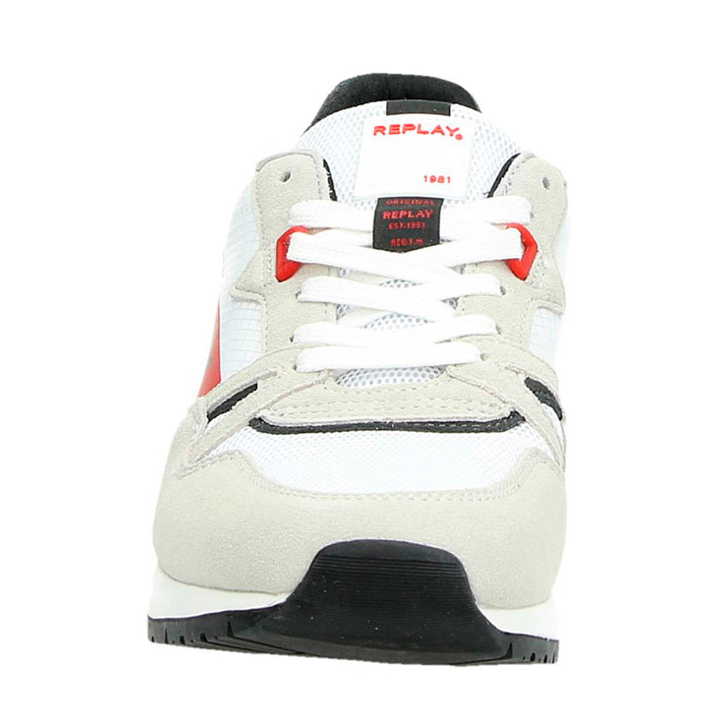 REPLAY sneakers wit/rood kopen? | Morgen in huis | wehkamp