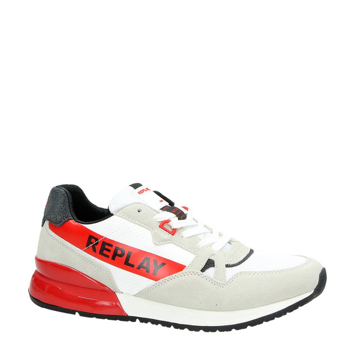 REPLAY sneakers wit/rood kopen? | Morgen in huis | wehkamp