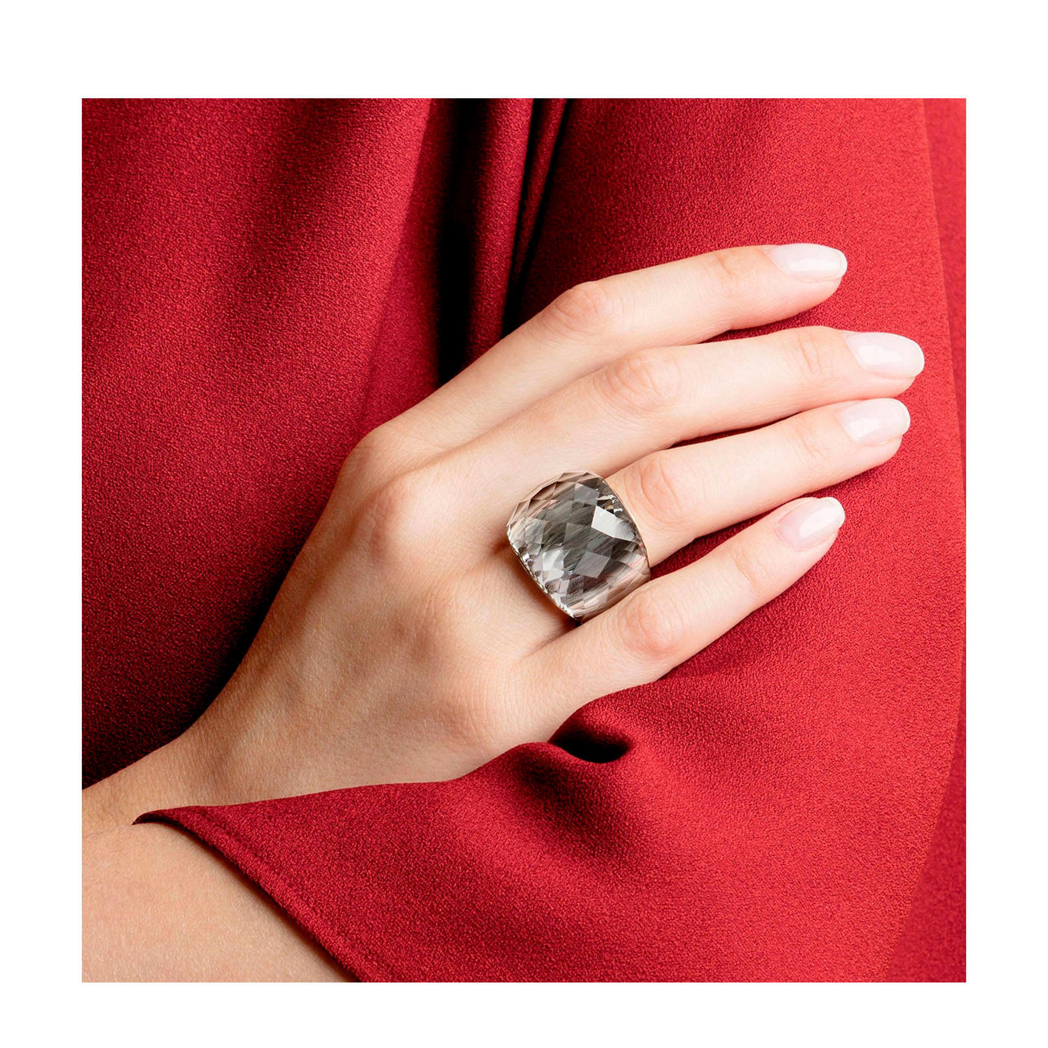 Swarovski ring Nirvana 5470027 zilver/goud | wehkamp