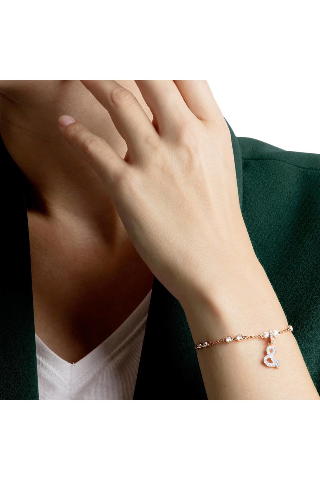 Swarovski bedel hanger 5441403 roségoudkleurig | wehkamp