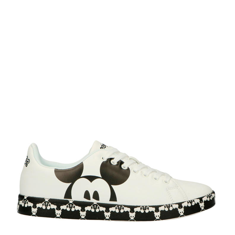 Desigual Cosmic Mickey Mouse sneakers wit/zwart | wehkamp