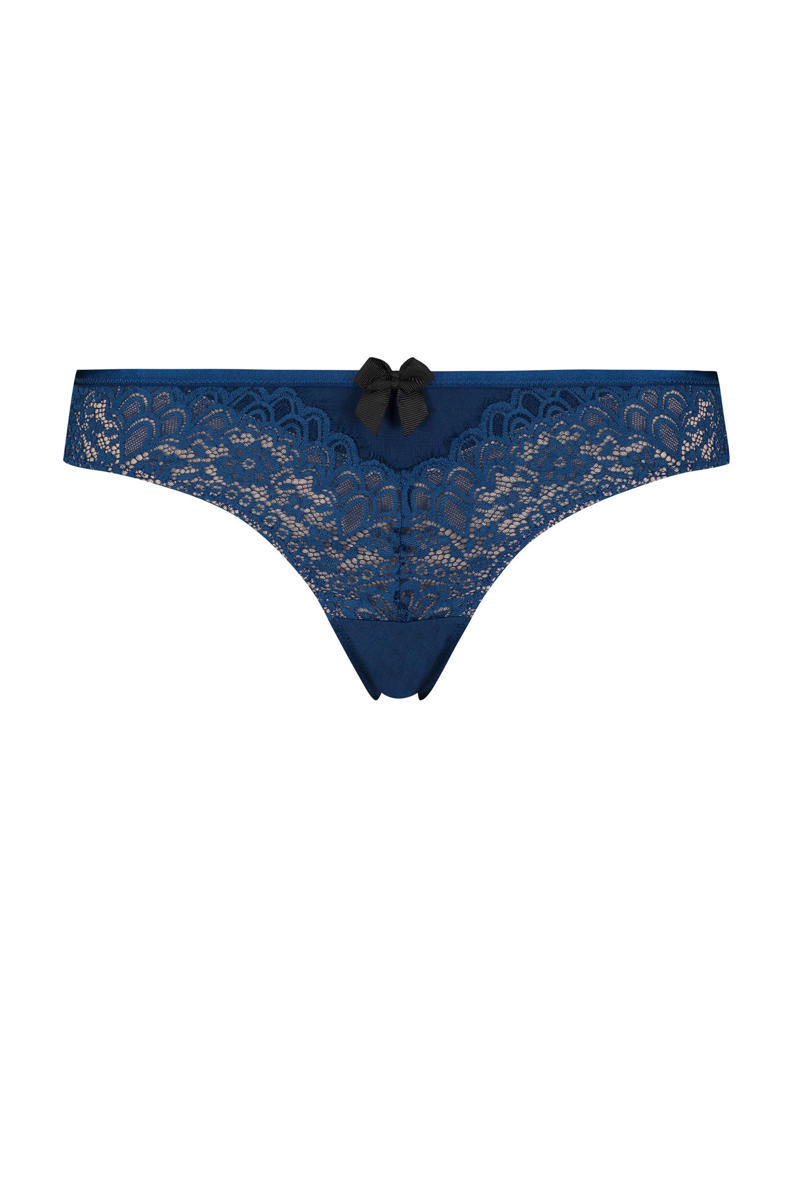 Hunkemöller string Davu blauw | wehkamp
