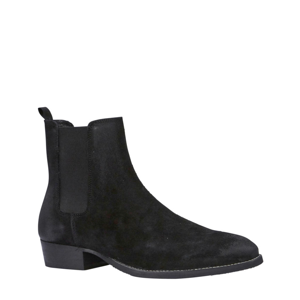 Bianco Beack leren chelsea boots zwart | wehkamp