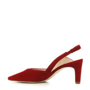 Peter Kaiser suède slingback pumps rood | wehkamp