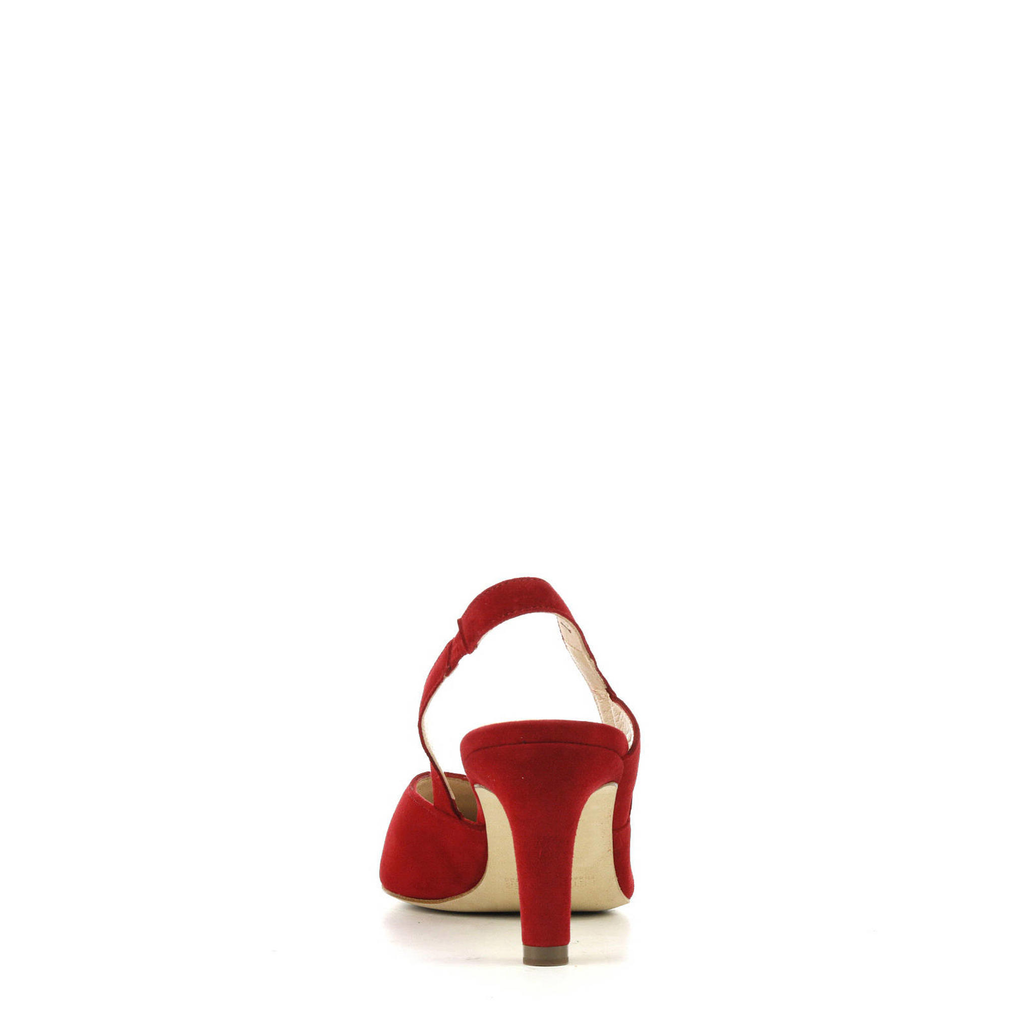 Peter Kaiser suède slingback pumps rood | wehkamp