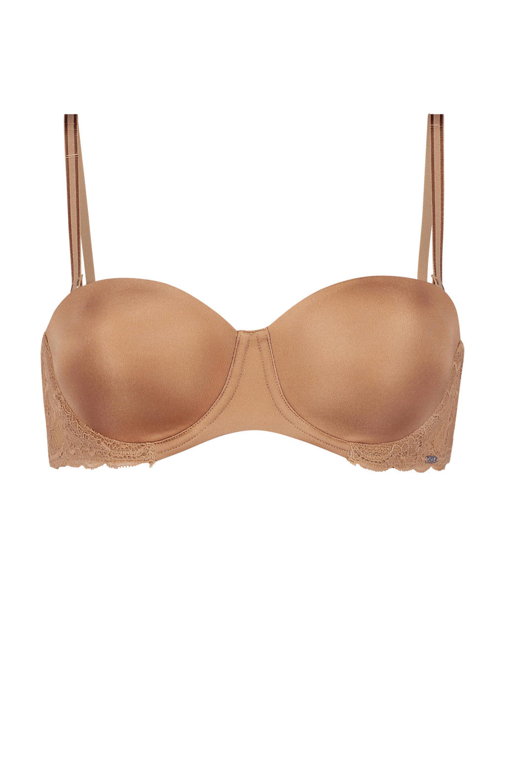 Hunkemöller voorgevormde strapless beugel bh Angie donkerbeige | wehkamp