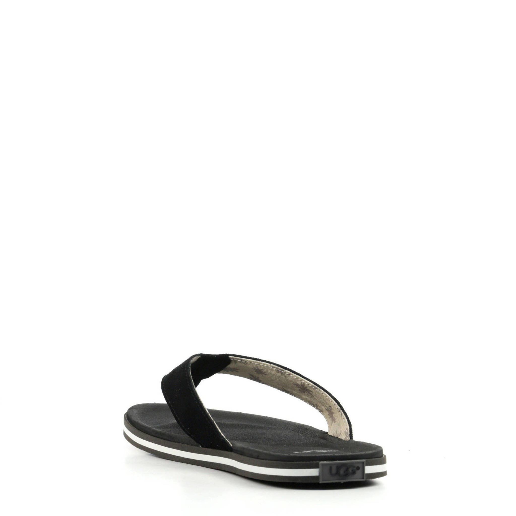 UGG Beach Flip suède teenslippers zwart | wehkamp
