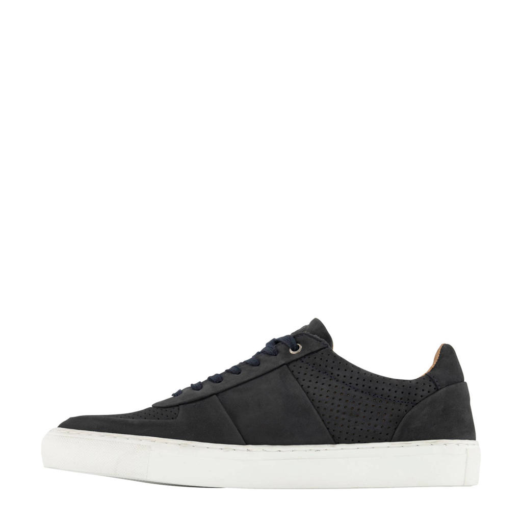 AM SHOE suède sneakers donkerblauw | wehkamp