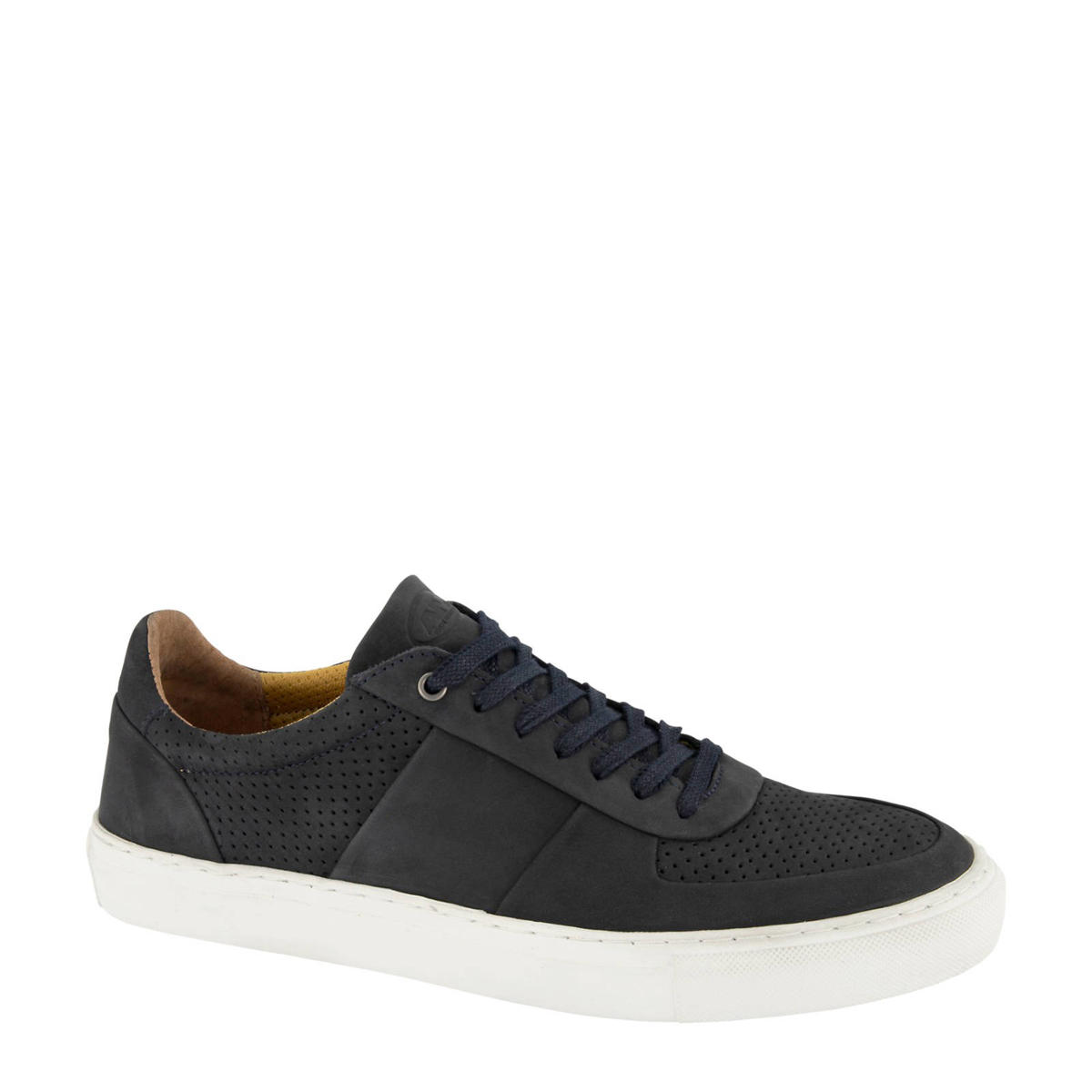 AM SHOE suède sneakers donkerblauw | wehkamp