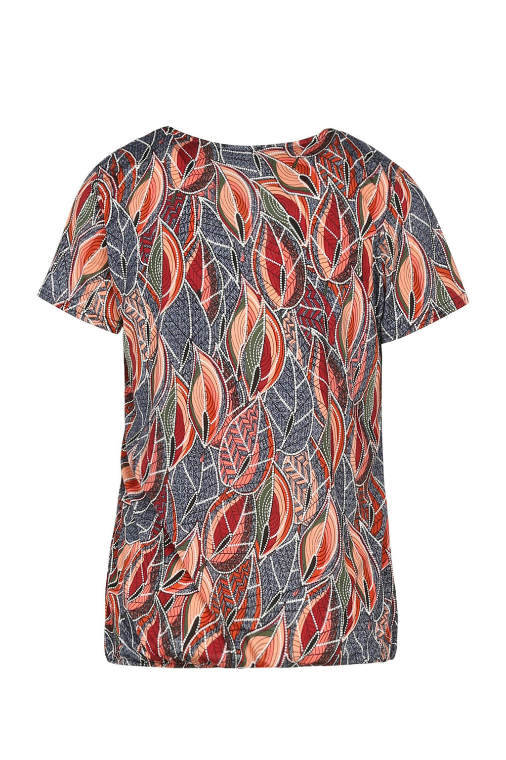 Cassis T-shirt met all over print blauw | wehkamp