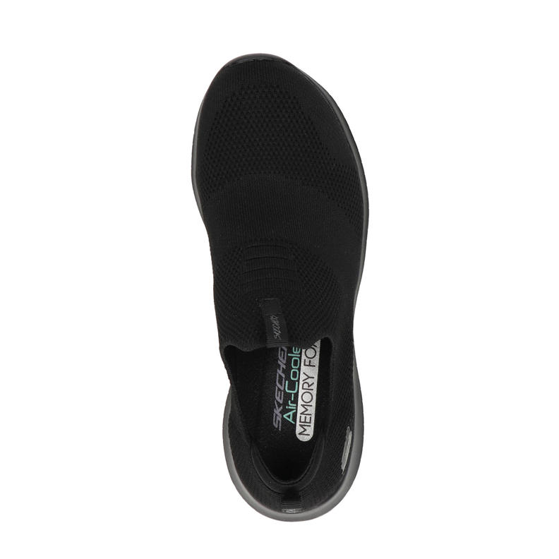 Skechers Stretch Knit SN 12837 slip-on sneakers zwart | wehkamp