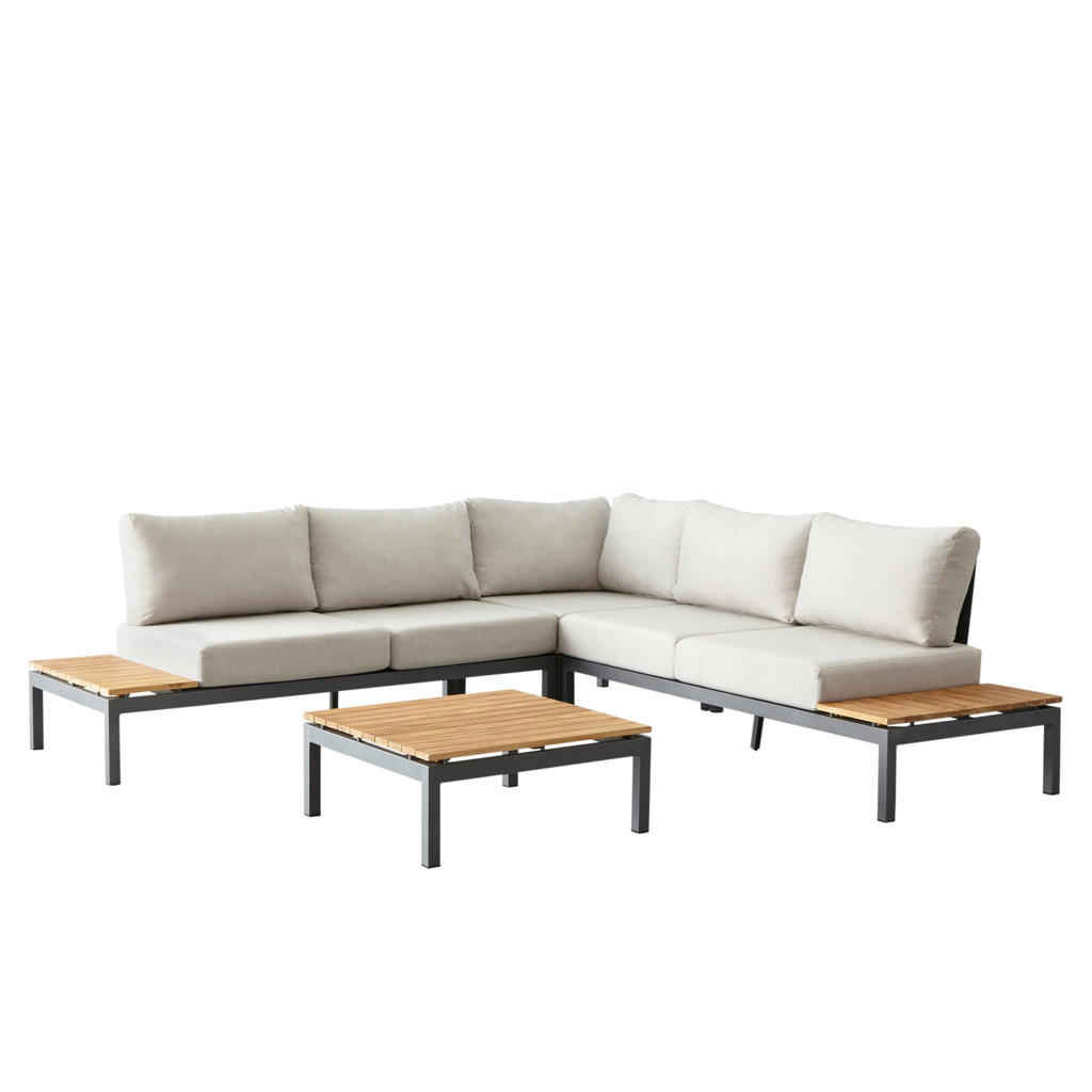 Exotan Exotan Loungeset Buiten Villa - Teak - Naturel - 75x252x252 ...