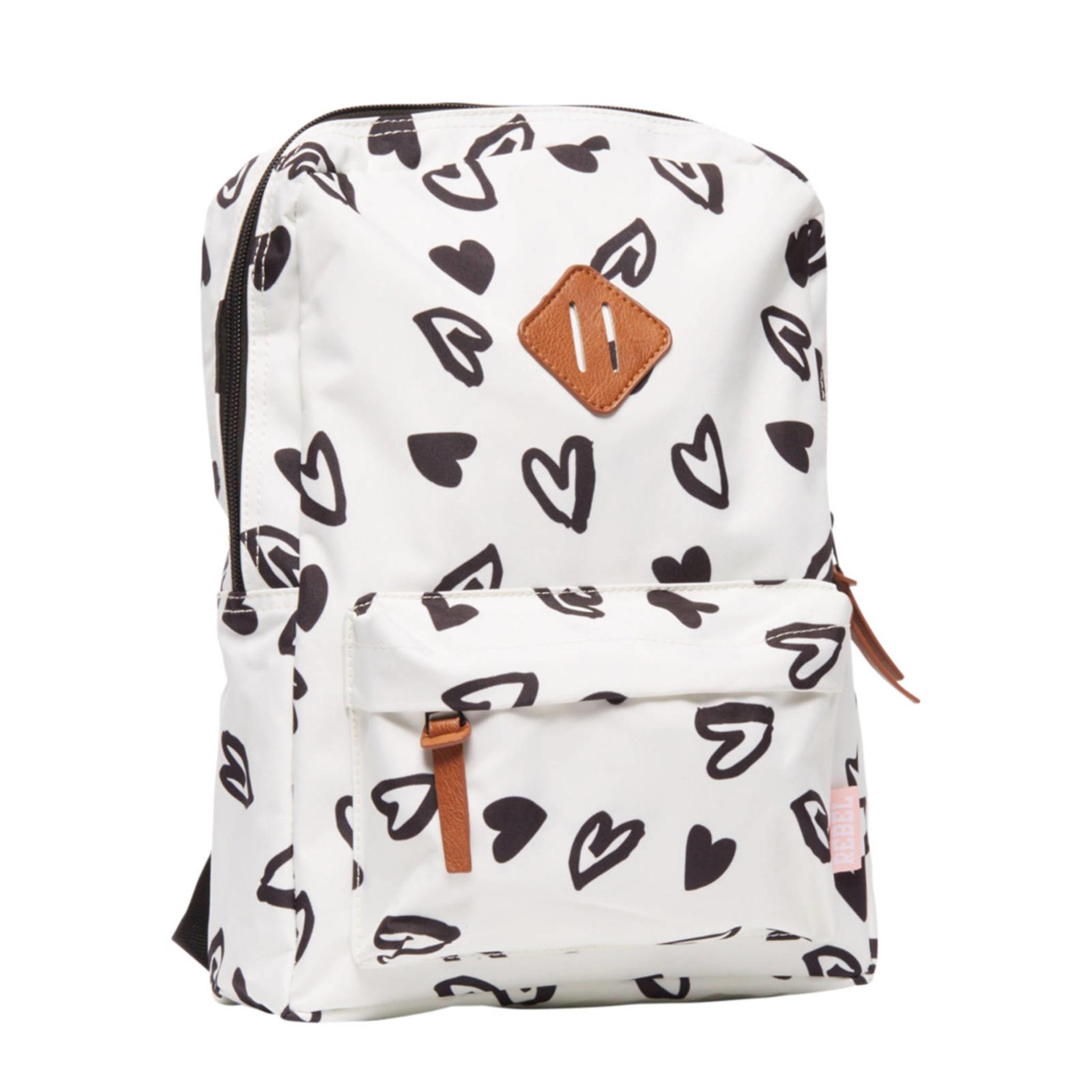 rugtas met hartenprint wit kopen? | Morgen in huis | wehkamp