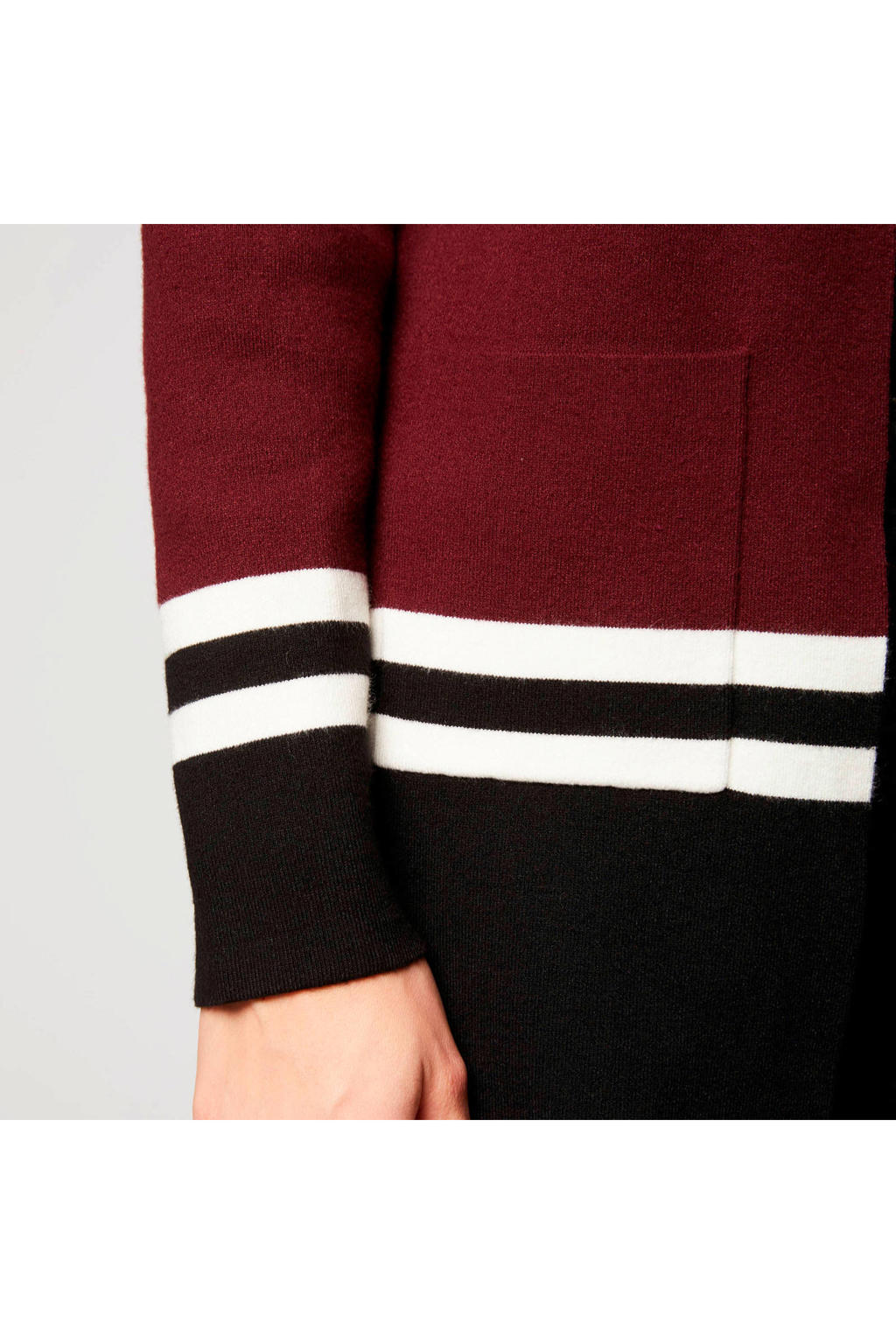 Morgan vest met strepen zwart | wehkamp