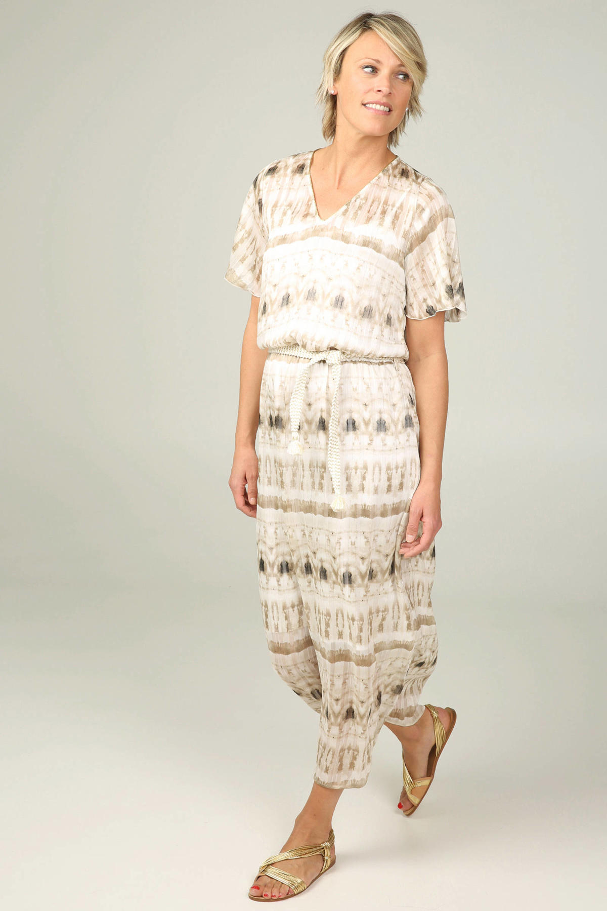 Cassis maxi jurk met tie-dye print | wehkamp