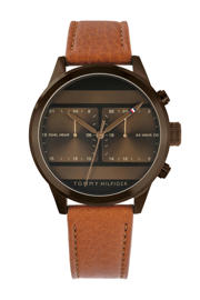 Tommy Hilfiger horloge TH1791594 cognac | wehkamp