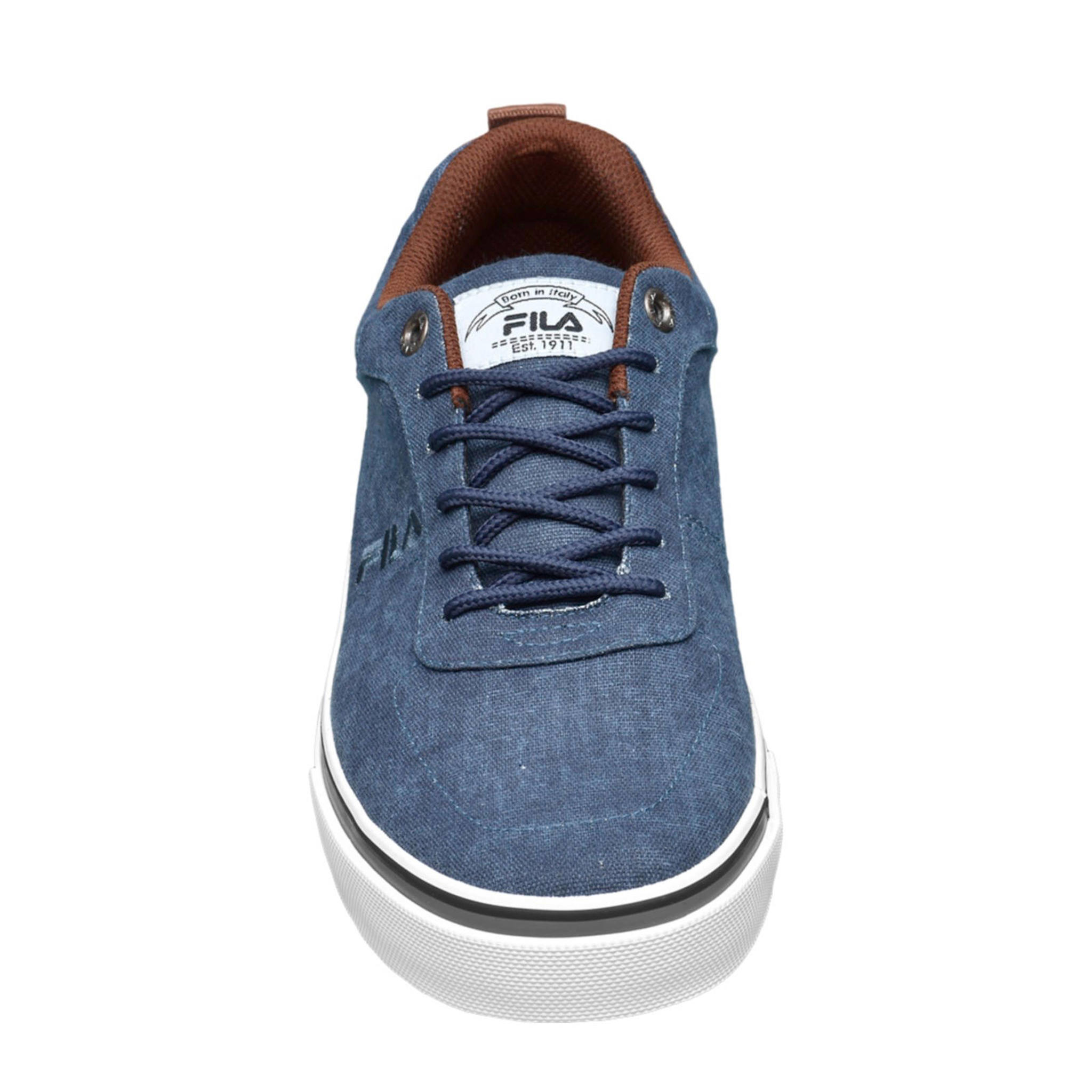 Fila canvas sneakers denimblauw | wehkamp