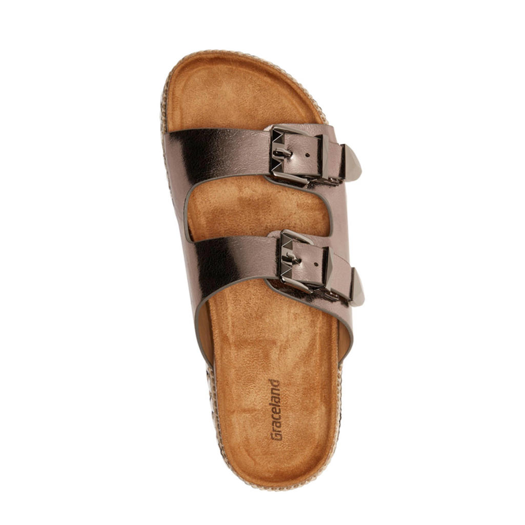 Graceland plateau slippers koper | wehkamp