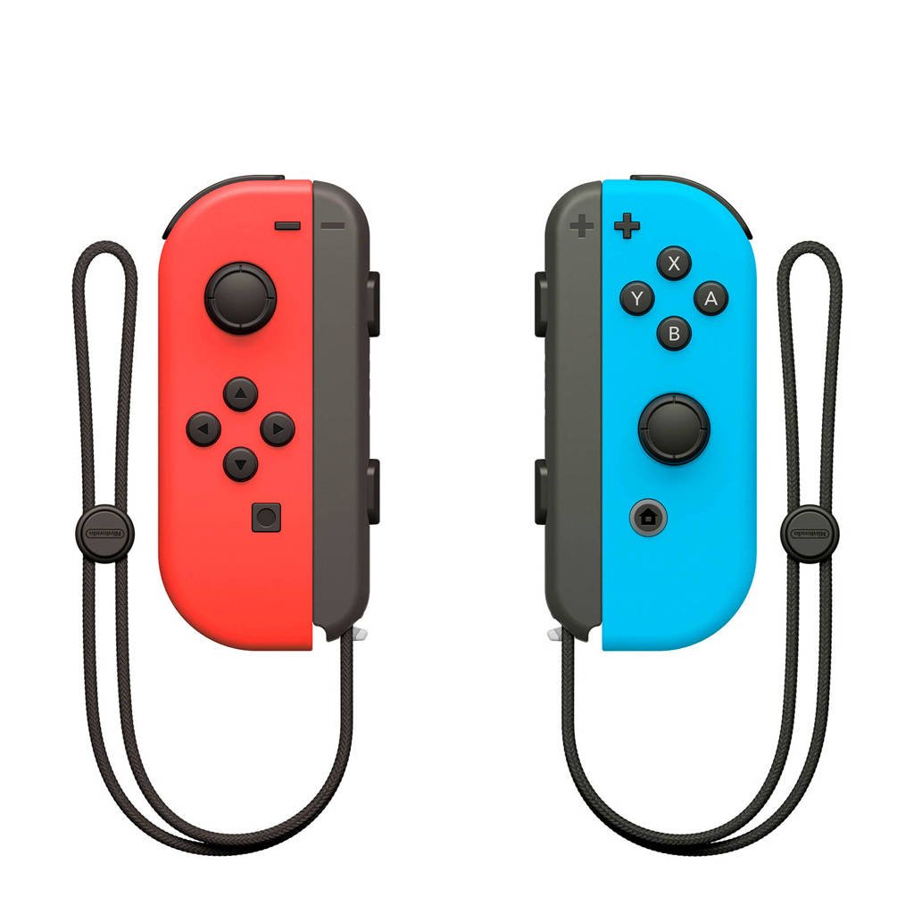 Nintendo Switch set 2 Joy-Con controllers rood/blauw | wehkamp
