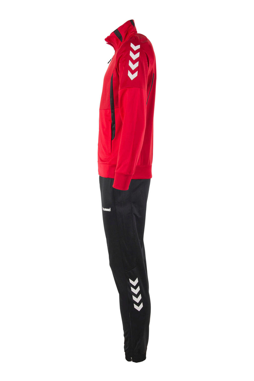 hummel Senior trainingspak rood/zwart | wehkamp